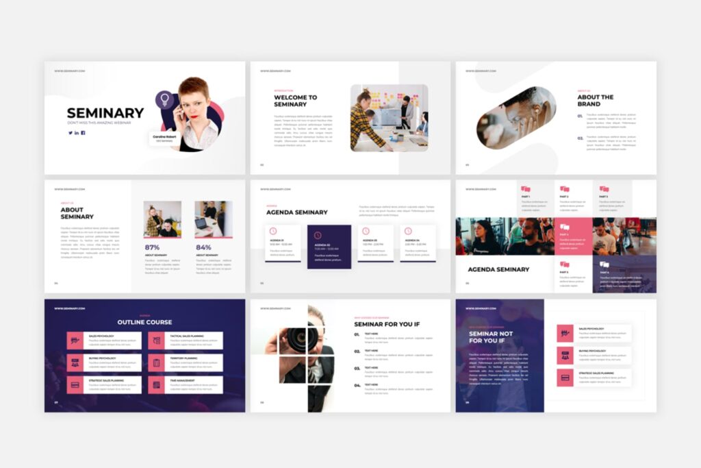 Seminary - Webinar & Seminar PowerPoint Template – MasterBundles