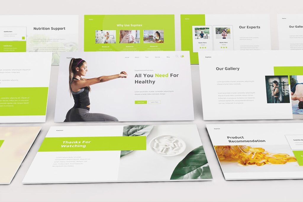 Supplements Powerpoint Template – MasterBundles