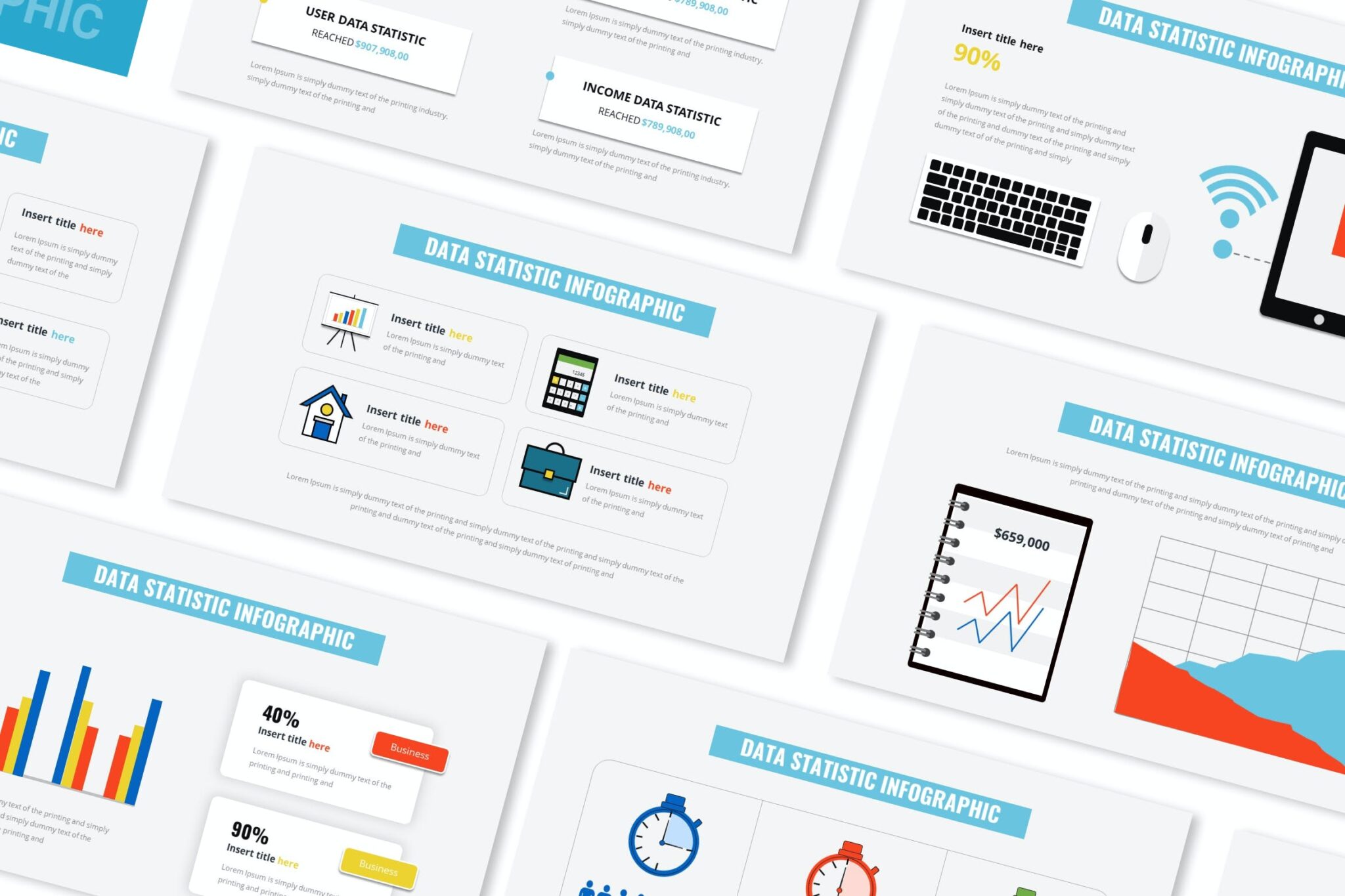 Data Statistic Infographic Powerpoint Template – MasterBundles