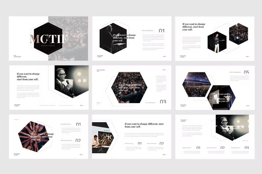 Motif - Motivational Speaker Powerpoint Template – MasterBundles