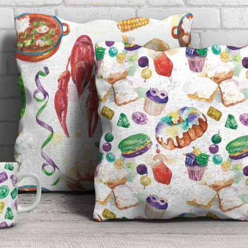 Mardi Gras New Orleans Patterns | MasterBundles