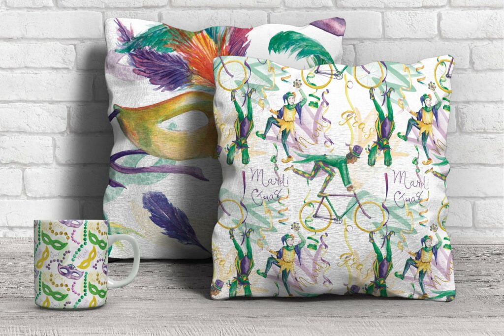 Mardi Gras Carnival Patterns – MasterBundles