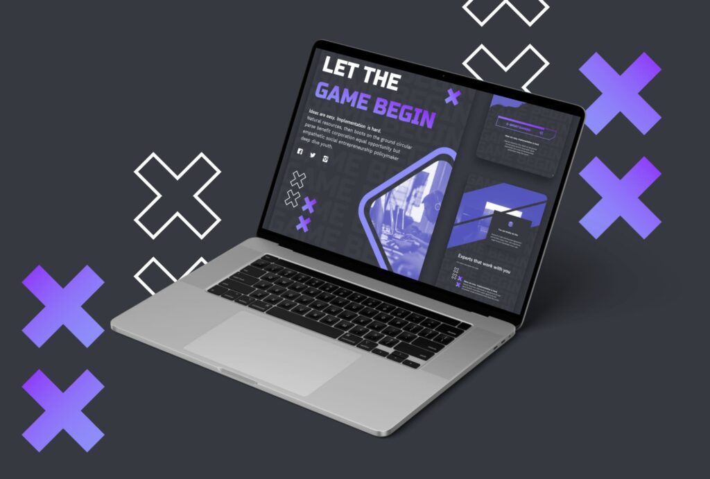 eSports Vertical Presentation Template: 50 Slides – MasterBundles