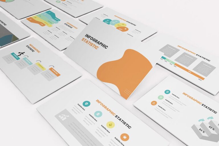 Statistic Infographic Powerpoint Template – MasterBundles