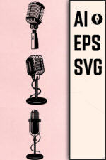 Microphone Design Elements Retro Mic – MasterBundles