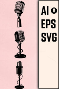 Microphone Design Elements Retro Mic – MasterBundles