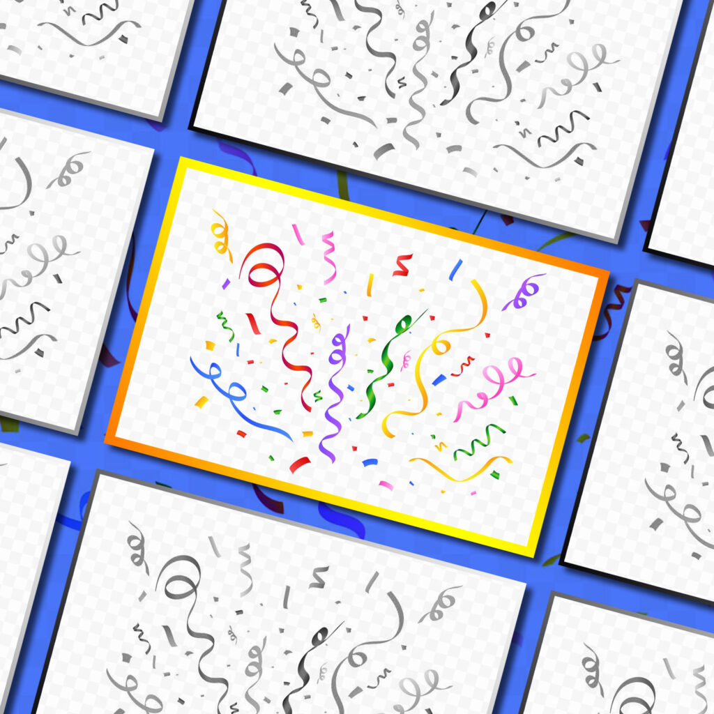 Confetti Explosion in a Round Shape – MasterBundles
