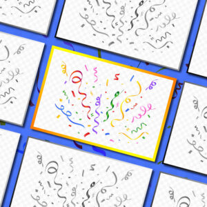 Confetti Explosion in a Round Shape – MasterBundles