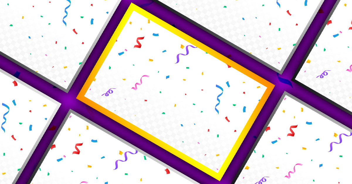 Confetti Falling party Background – MasterBundles