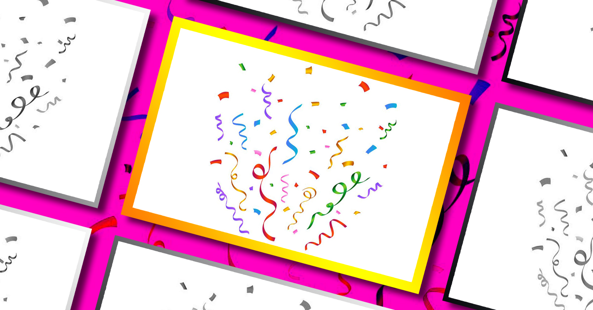 Colorful Confetti n Ribbon Explosion – MasterBundles