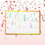 Confetti Falling Vector Background – MasterBundles