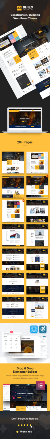 Construction Building WordPress Theme - Buildbench – MasterBundles