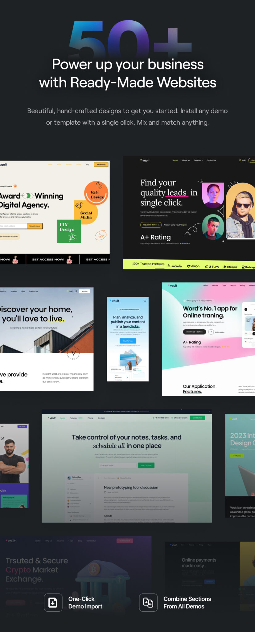 Vault - Multi-Purpose Elementor WordPress Theme – MasterBundles