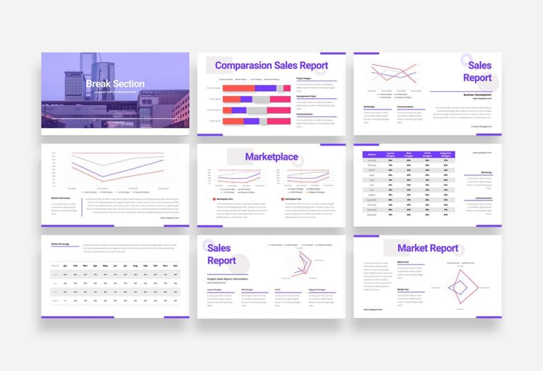 Modern Infographic Statistic Powerpoint Template – MasterBundles