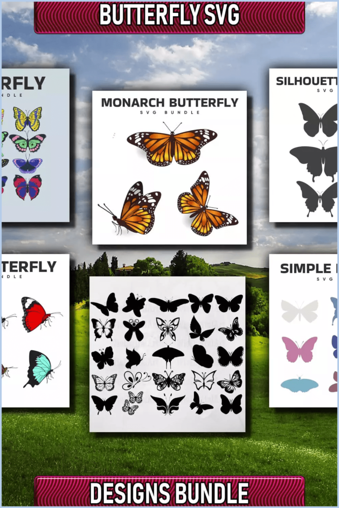50+ Simple Butterfly SVG for 2022: Free and Premium