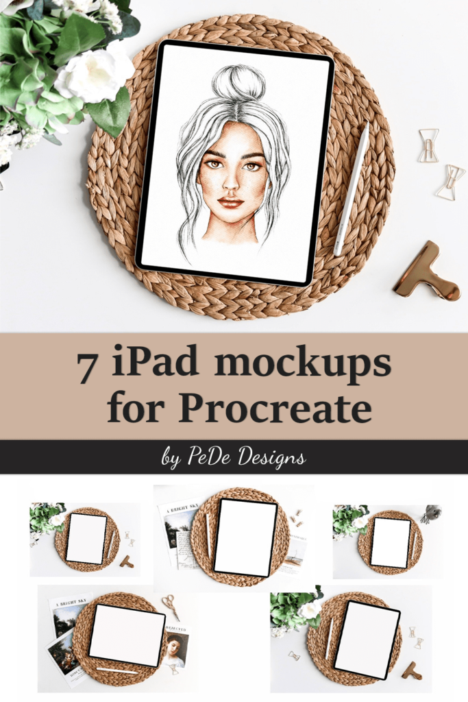 7 iPad mockups for Procreate – MasterBundles