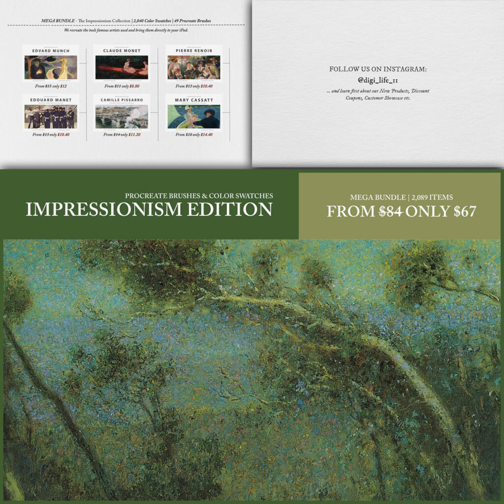 Impressionism Bundle for Procreate – MasterBundles