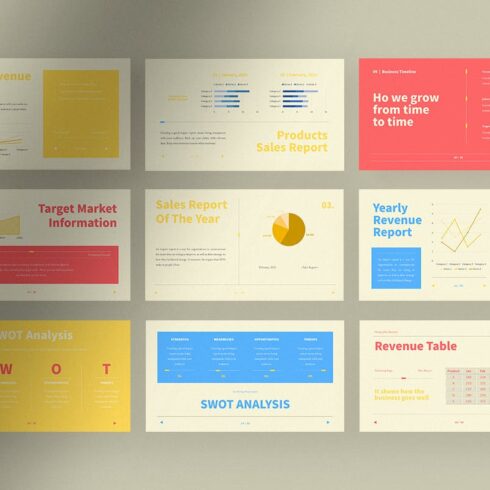 Colorful Infographic Statistics Presentation PPT – MasterBundles