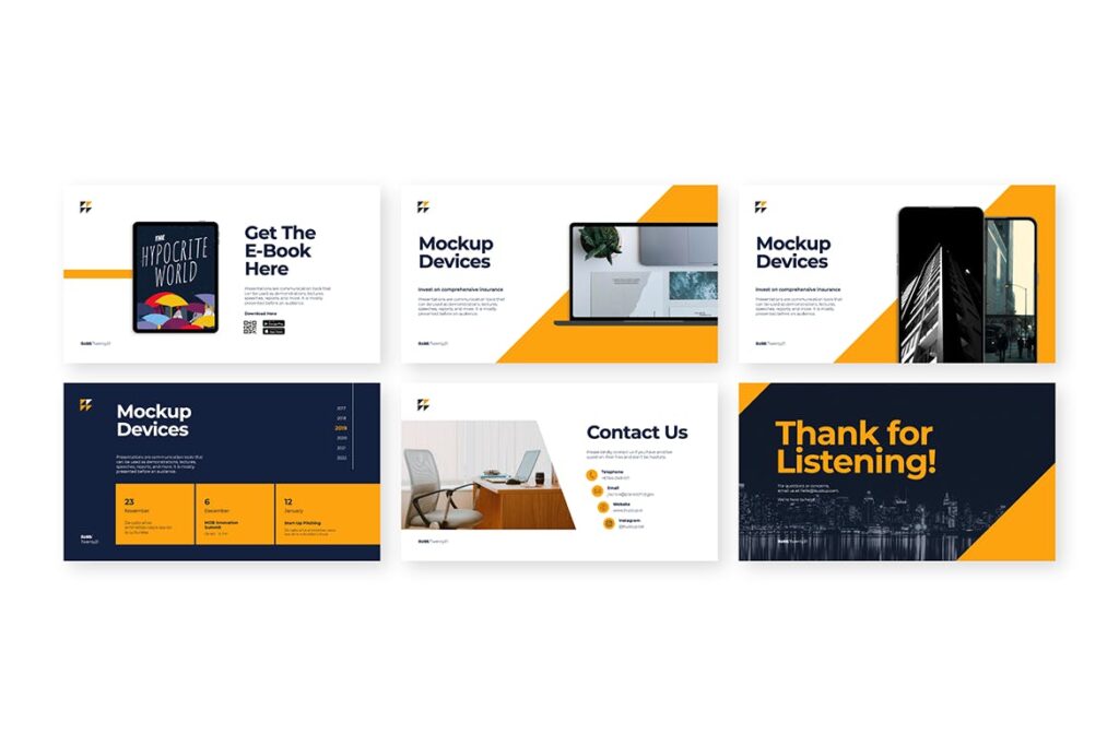 Business Webinar Presentation PowerPoint Template – MasterBundles