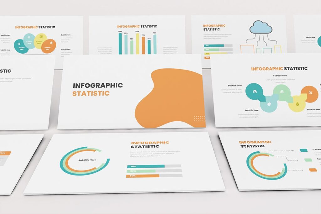 Statistic Infographic Powerpoint Template – MasterBundles