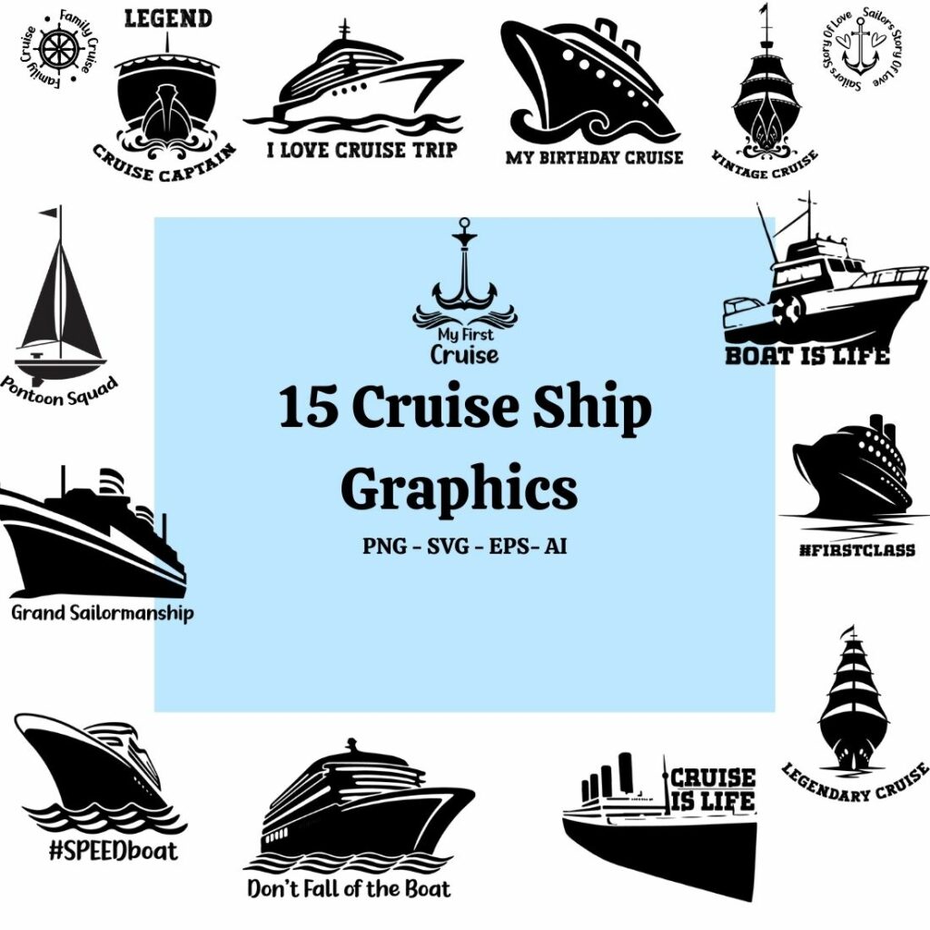 Cruise Ship Graphics Design - MasterBundles