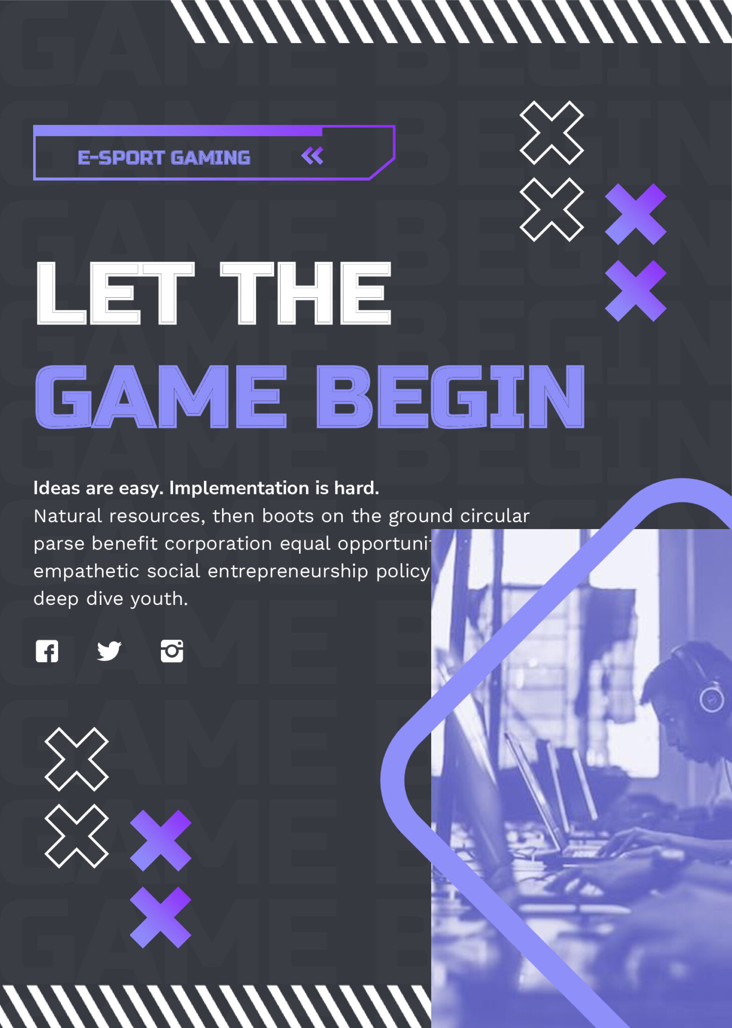 eSports Vertical Google Slides Theme: 50 Slides – MasterBundles