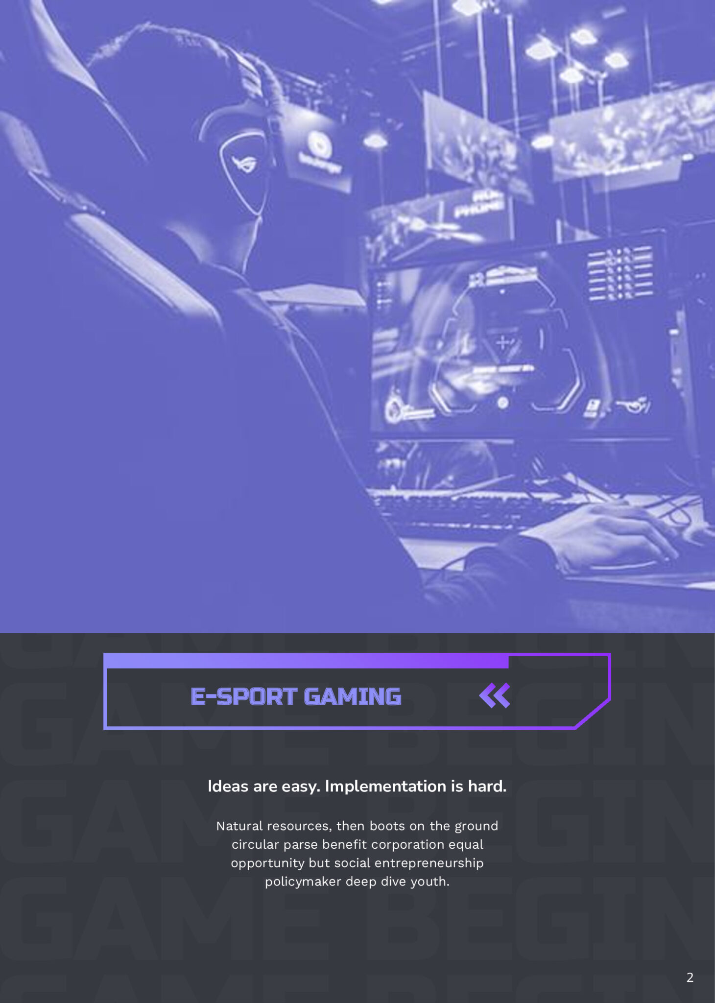 eSports Vertical Keynote Template: 50 slides – MasterBundles