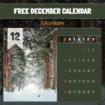 Free December Forest Calendar – MasterBundles