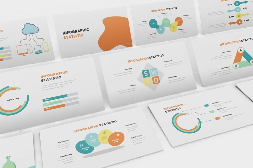 Statistic Infographic Powerpoint Template – MasterBundles