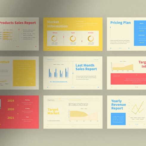 Colorful Infographic Statistics Presentation PPT – MasterBundles