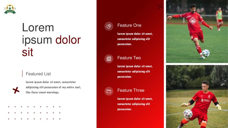 Soccer League Presentation Template – MasterBundles