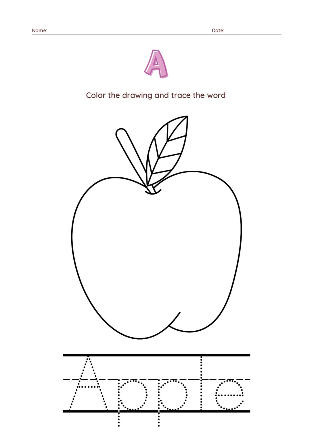 Alphabets A to Z Coloring Pages for kids | Ready to print - MasterBundles