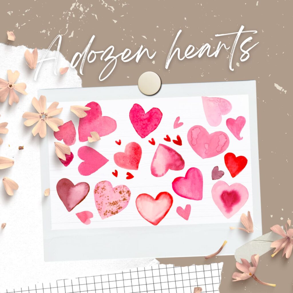 A Dozen Hearts – MasterBundles