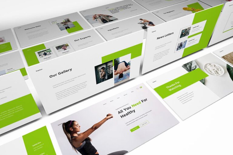 Supplements Powerpoint Template – MasterBundles