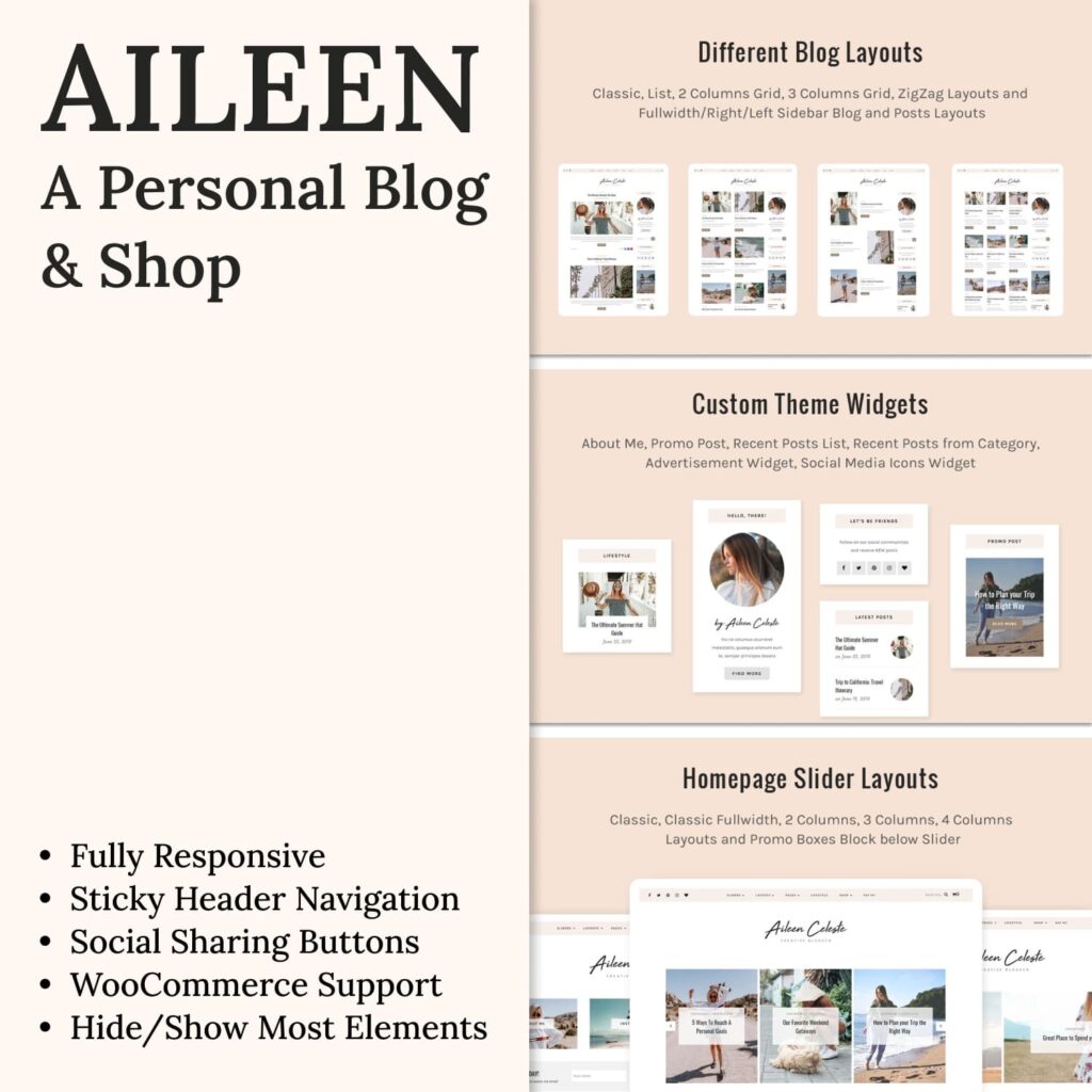 Aileen - A Personal Blog & Shop – MasterBundles