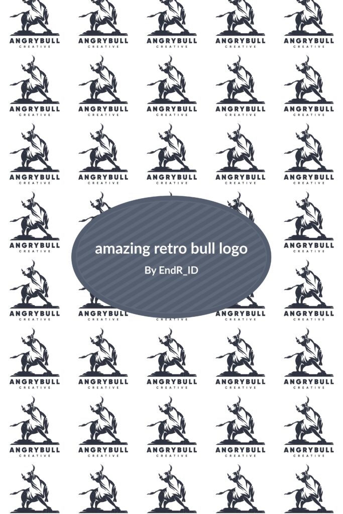 Amazing Retro Bull Logo – MasterBundles