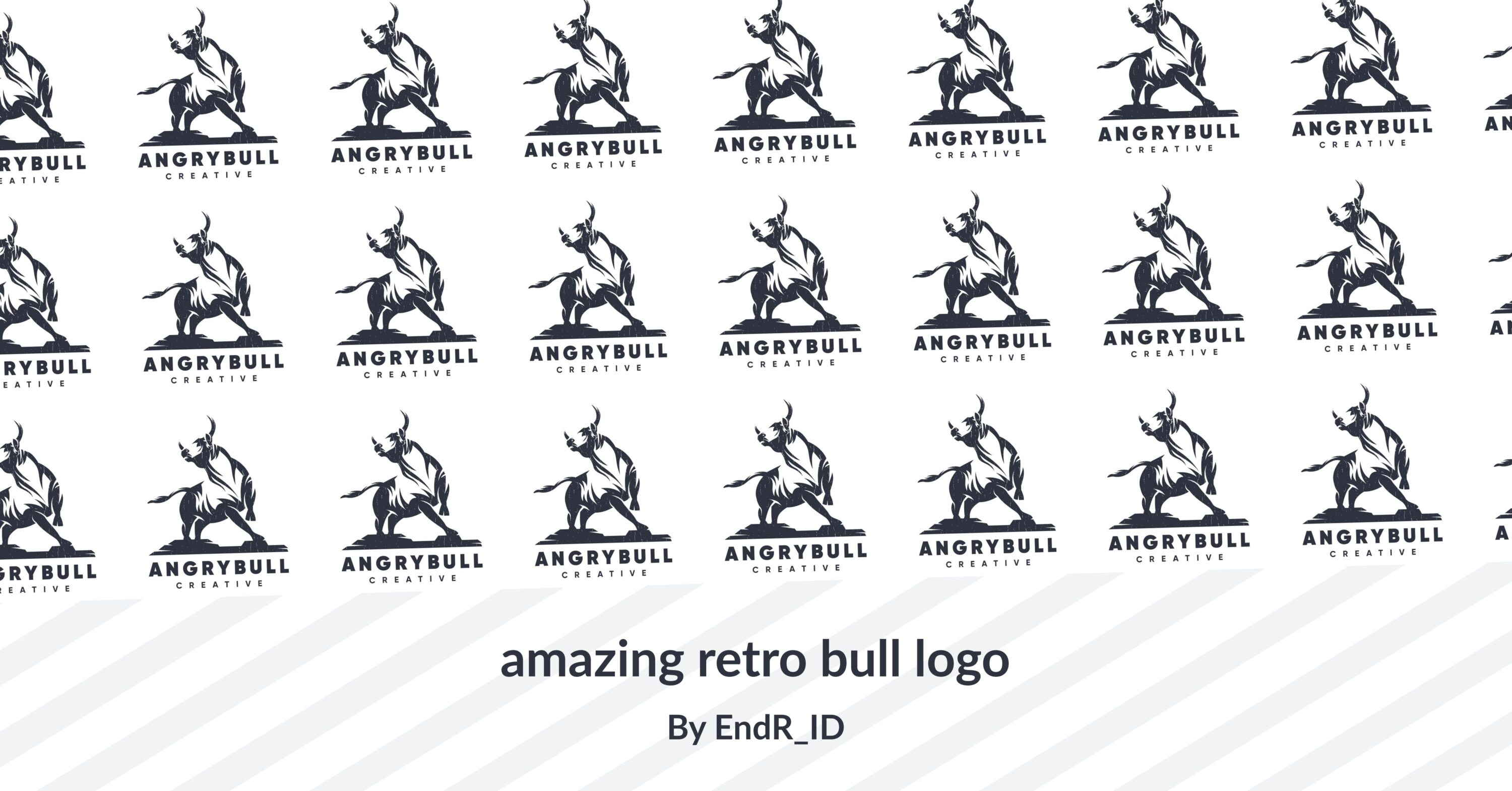 Amazing Retro Bull Logo – MasterBundles