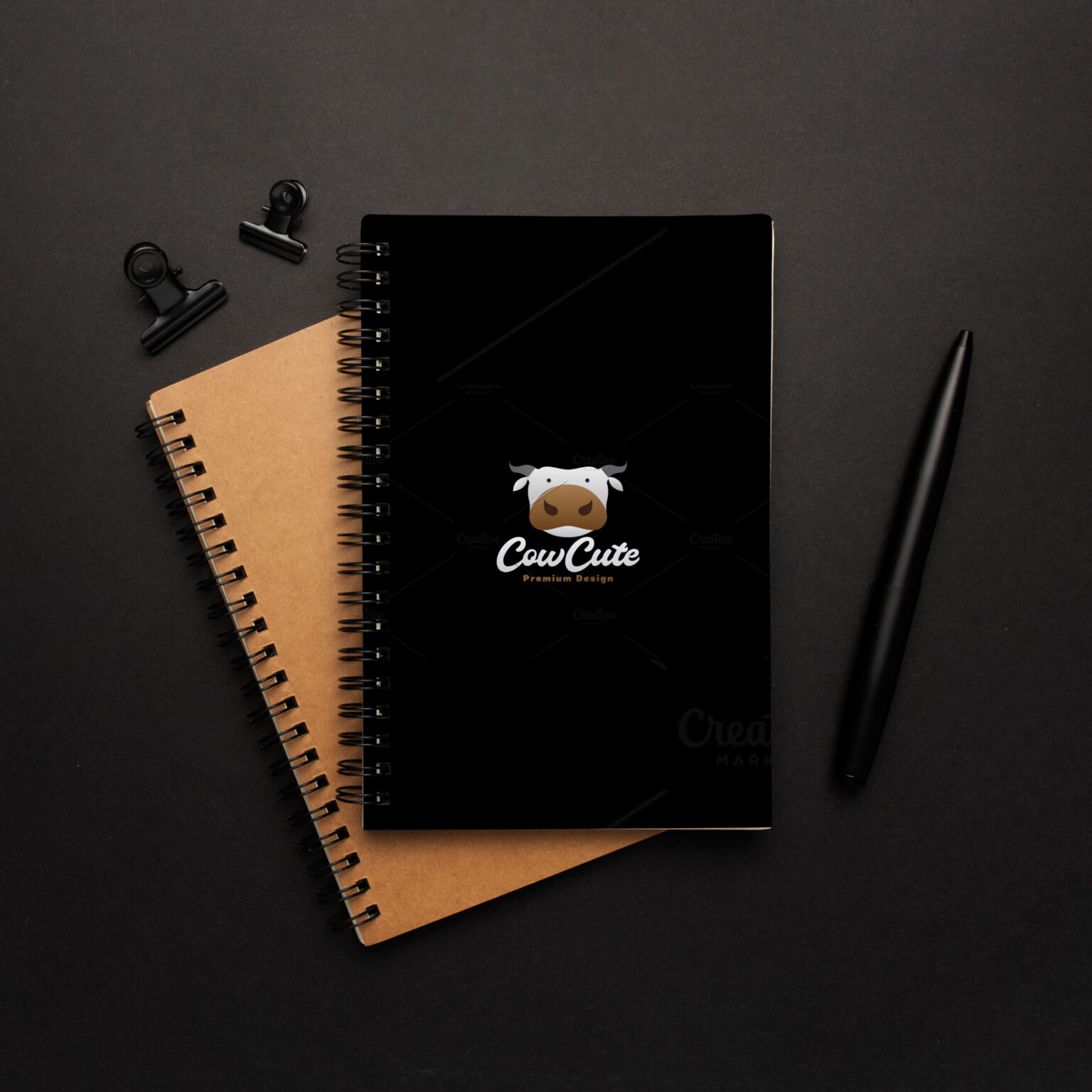 Animal Cute Head Cow Abstract Logo – MasterBundles