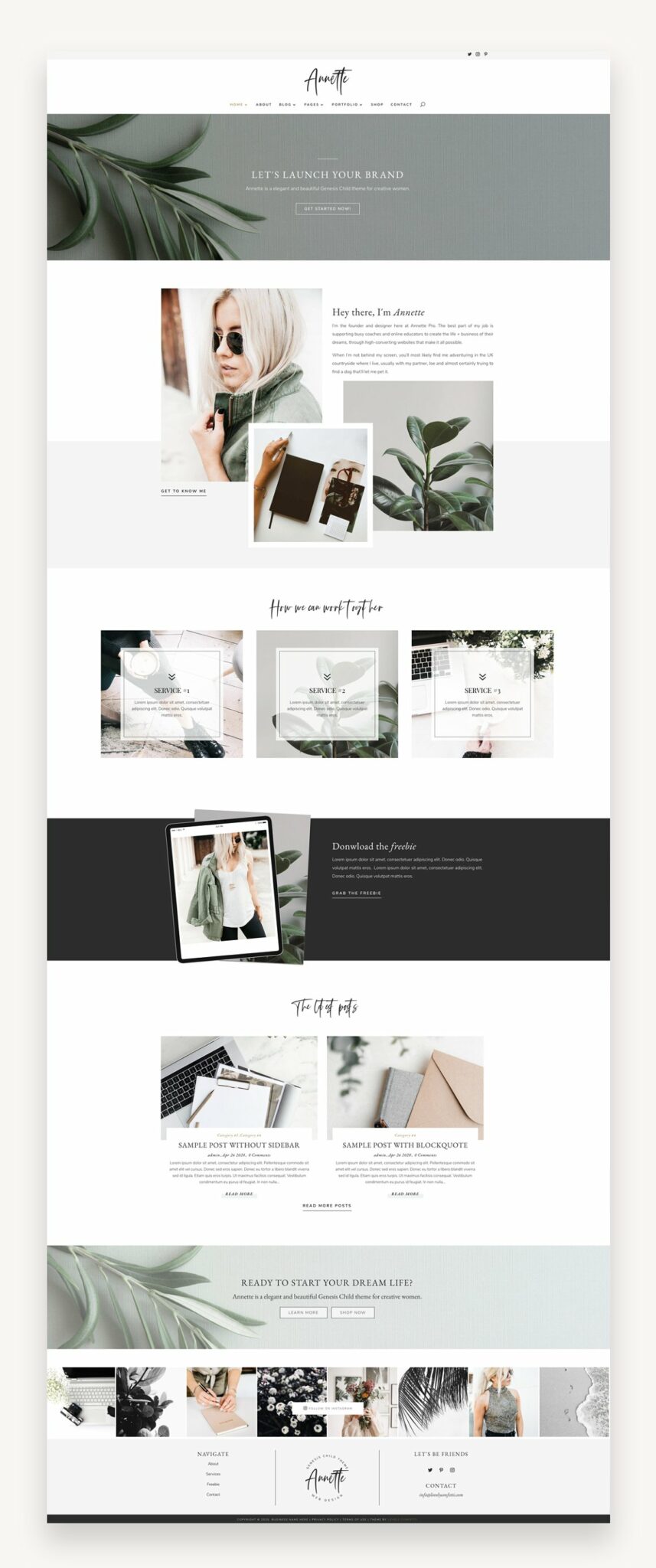 AnnettePro Business Divi Child Theme – MasterBundles