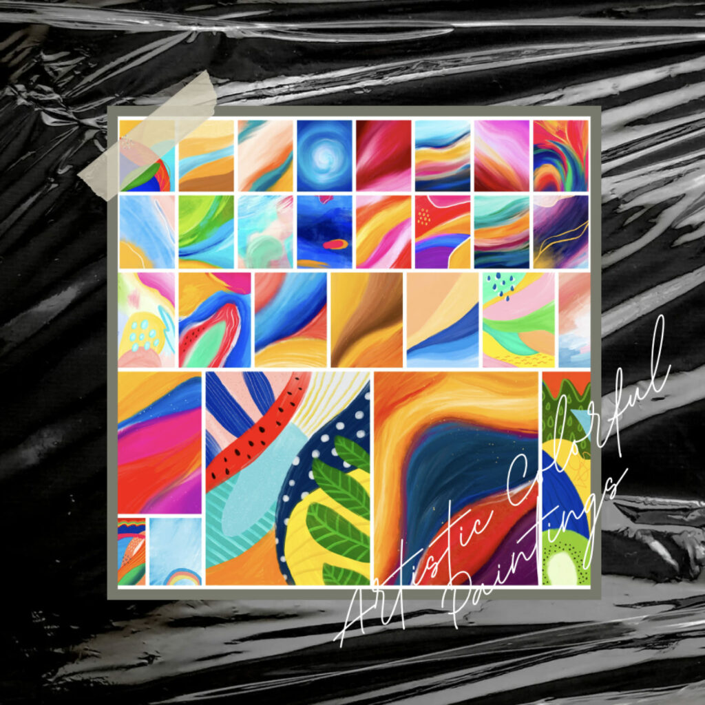 48 Artistic Colorful Paintings – MasterBundles