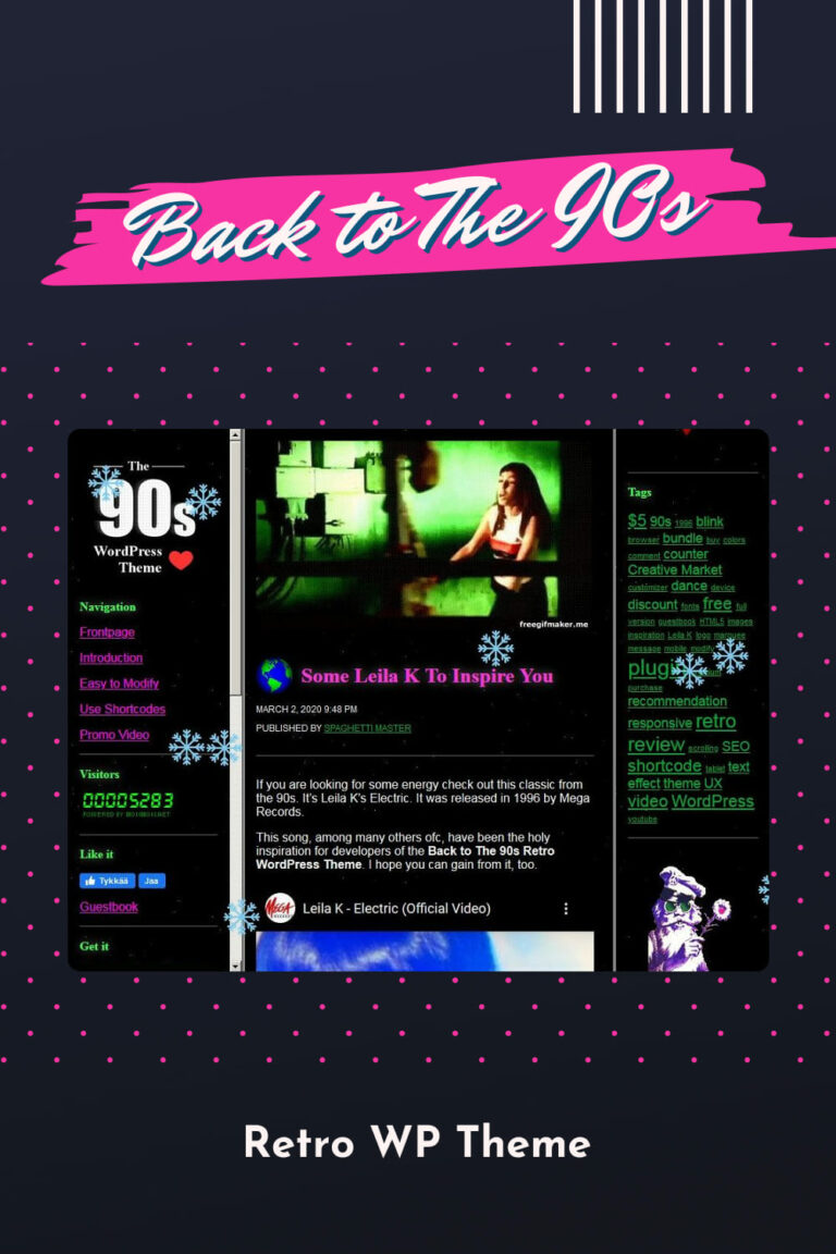 Back to The 90s – Retro WP Theme – MasterBundles