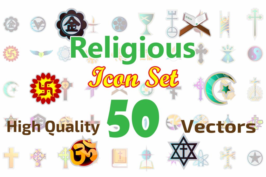 50 Religious Icon Illustrations – MasterBundles