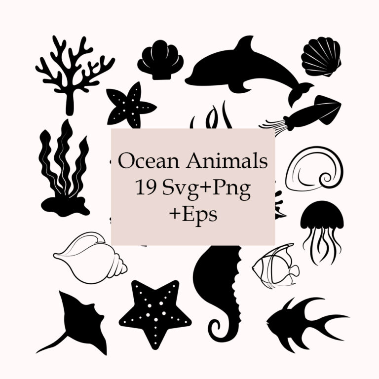 Ocean Animals SVG Bundle – MasterBundles