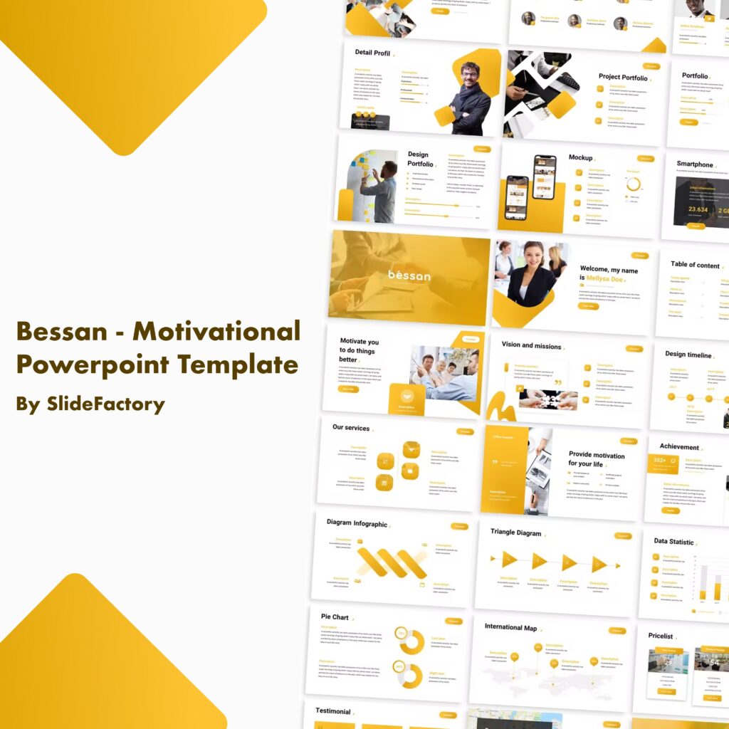 Bessan - Motivational Powerpoint Template – MasterBundles