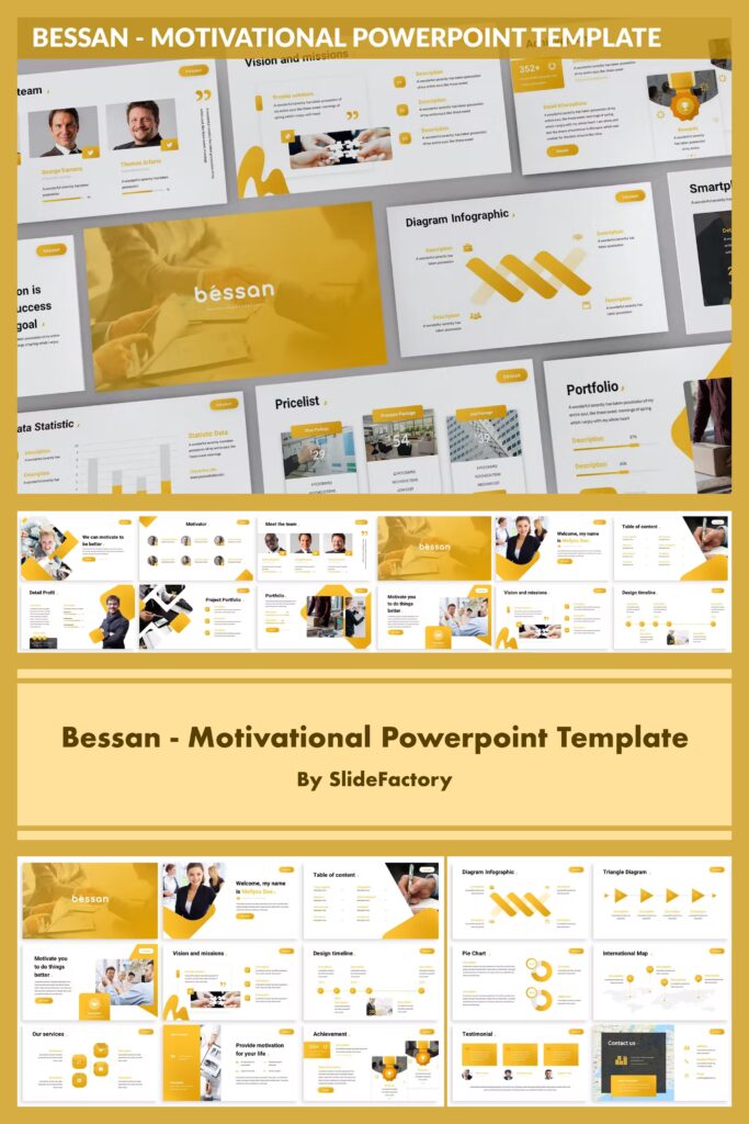 Bessan - Motivational Powerpoint Template – MasterBundles