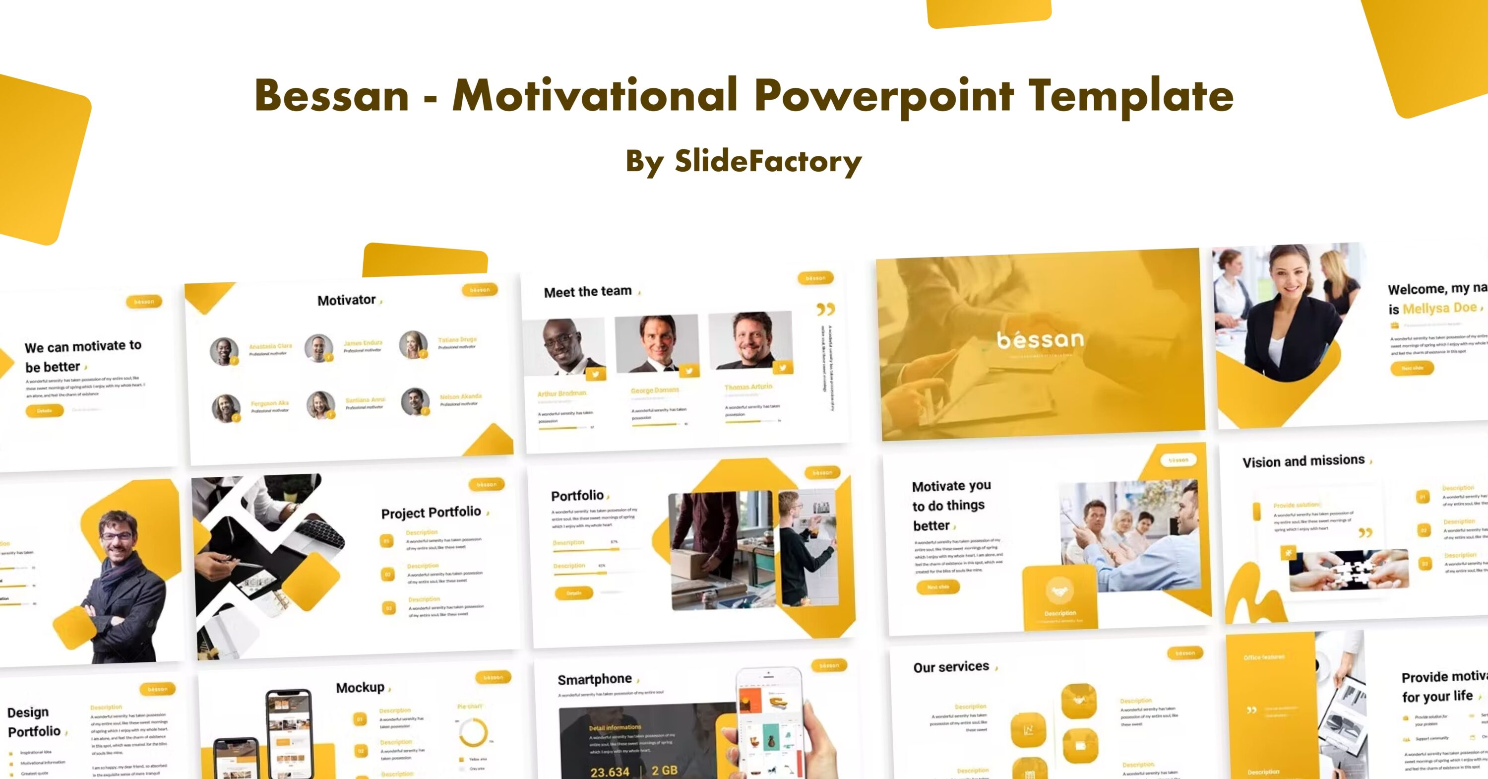 Bessan - Motivational Powerpoint Template – MasterBundles
