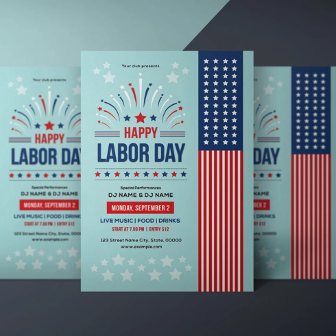 Usa Labor Day Flyer Template | Master Bundles