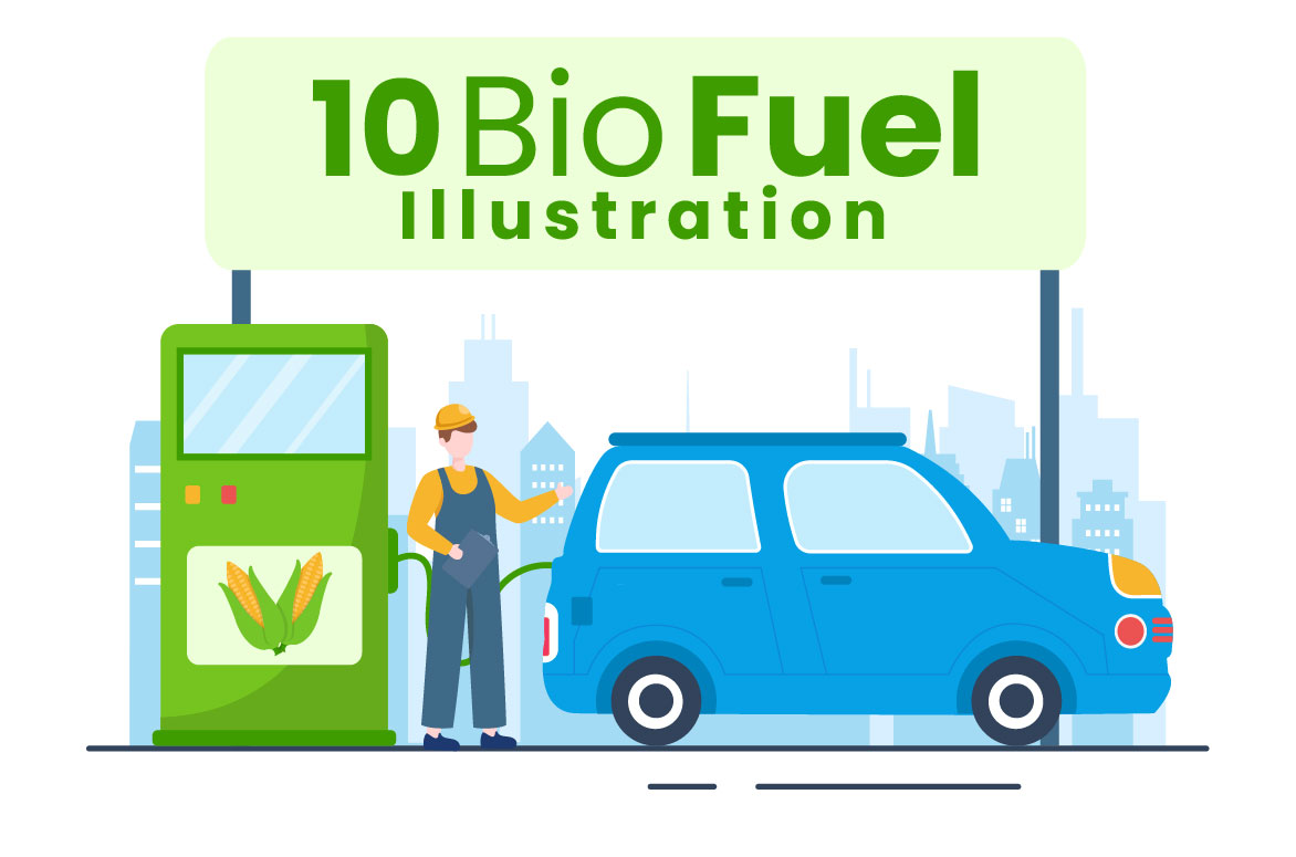 10 Biofuel Life Cycle Illustration - MasterBundles