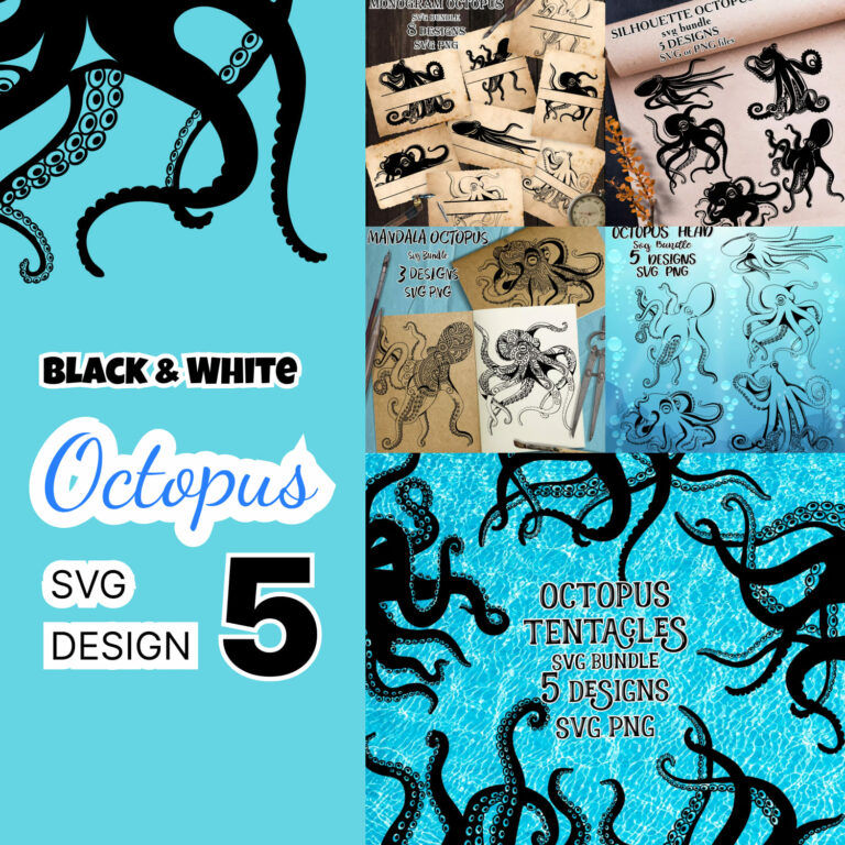 Octopus SVG Bundle – MasterBundles