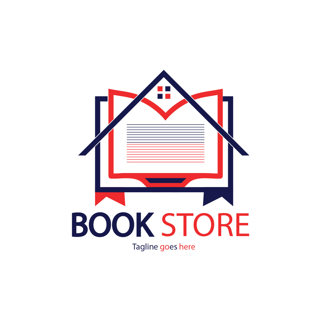 Creative Book with House Logo Design - MasterBundles